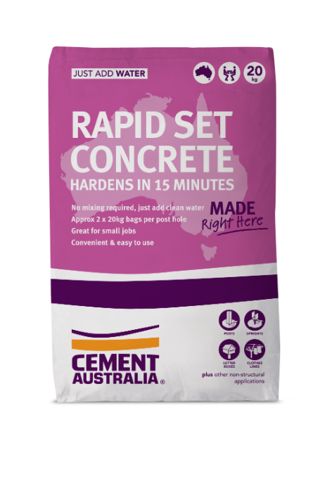 Cement Australia Rapid Set Concrete 20kg Bag - Four Seasons Landscape ...